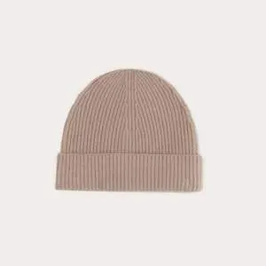 Everlane Cashmere Ribbed Beanie Dusty Rose