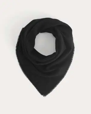 Everlane Feather Cashmere Bandana - Black