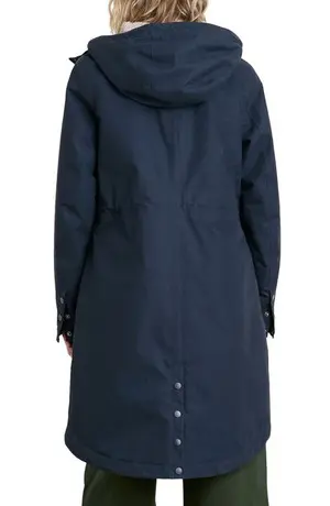 SEASALT CORNWALL Plant Hunter Waterproof Hooded Coat - Midnight