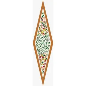 JESSIE ZHAO NEW YORK Silk Diamond Scarf Of Afternoon Garden - Brown
