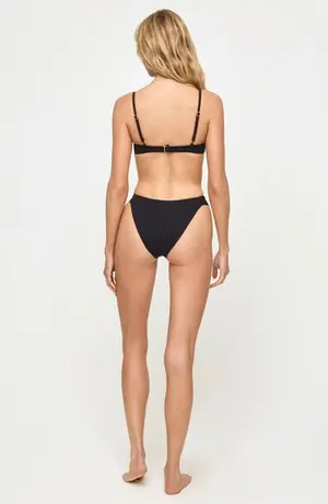L*Space Dolce Full Bikini Bottom - Black