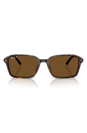 Ray-ban 56mm Polarized Square Sunglasses - Havana