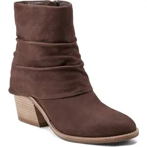 EARTH® Savvy Ruched Bootie - Dark Brown