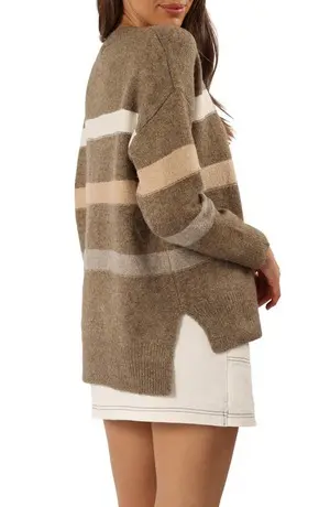 PETAL & PUP Esther Stripe Oversize Sweater