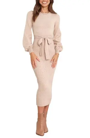 Women's Tie-Detail Sweater Dresses