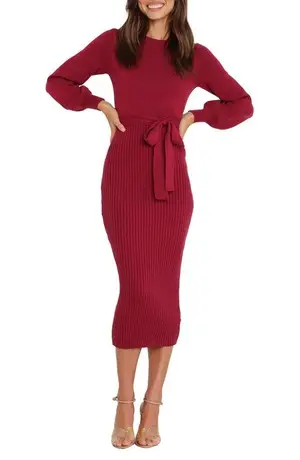 Women's Tie-Detail Sweater Dresses