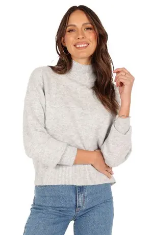 PETAL & PUP Brianna Mock Neck Sweater