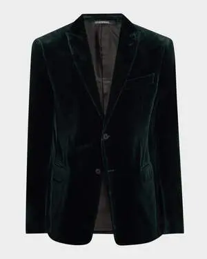 Emporio Armani Emporio Armani Velvet Sport Coat - Medium Green