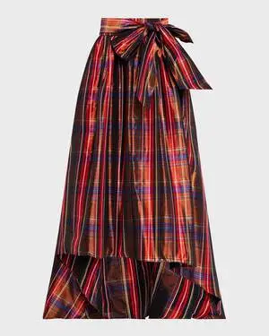 Trina Turk Trina Turk Kalina Plaid Maxi Skirt - Multi