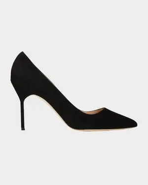Manolo Blahnik Bb 90mm Suede Pumps