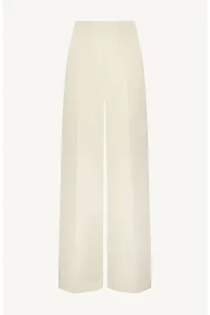 Lela Rose Washed Satin Wide Leg Pants