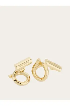 FERRAGAMO Gancini Cufflinks - Gold