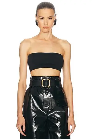 Saint Laurent Bandeau Top - Nero