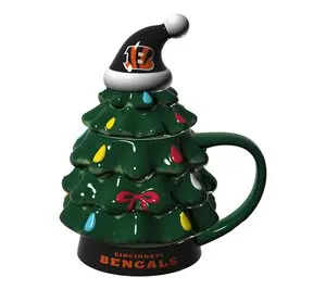 EVERGREEN Nfl 14oz. Holiday Tree Coffee Cup & G Ift Box - One-color