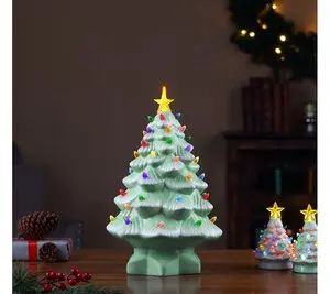 MR. CHRISTMAS 14 In. Nostalgic Tree Seafoam