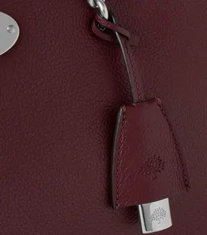 Mulberry Leather Lily Chain Tote Bag - Burgundy