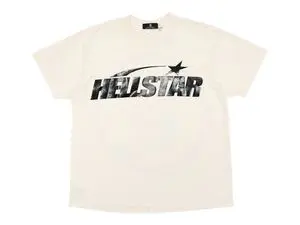 HELLSTAR Classic T-shirt - White/black (gel Print)