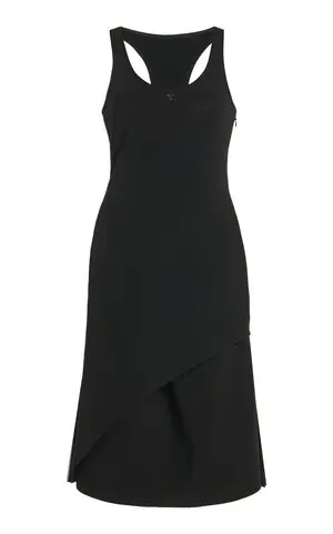 COURREGES Infinity Pleats Crepe Midi Dress