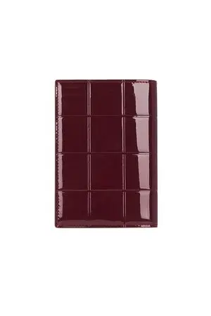 Saint Laurent Passport Holder In Burgundy