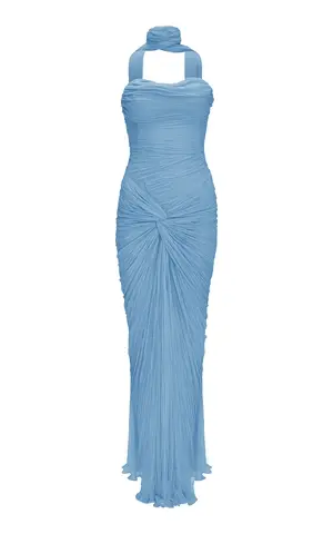 MARMAR HALIM Ruched-sash Gown
