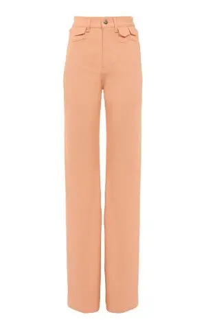 Chloé Rigid High-rise Flared Jeans - Orange