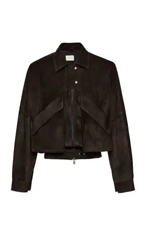 Magda Butrym Sheep Leather Cropped Jacket