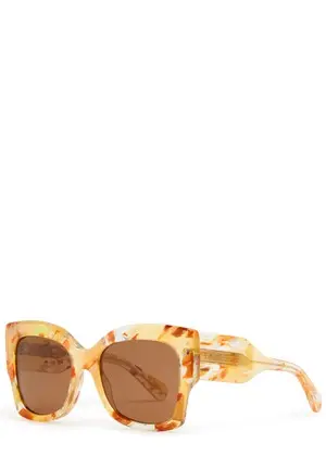Chloé Oversized Square-frame Sunglasses - Brown