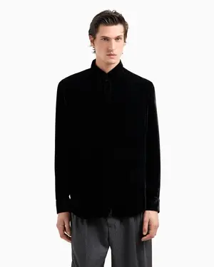 Giorgio Armani Slim-fit Velvet Shirt