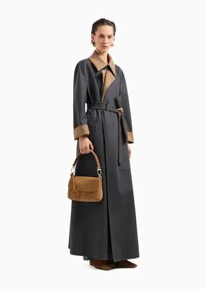 Giorgio Armani La Prima Soft Suede Handbag