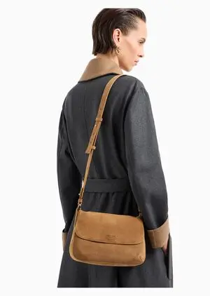 Giorgio Armani La Prima Soft Suede Handbag