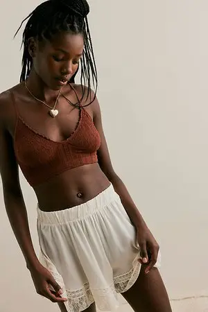 Free People Heirloom Seamless Bralette Brunette