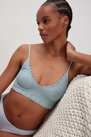 Free People Heirloom Seamless Bralette Hot Spring