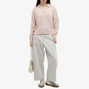 DUNST Collared Baby Alpaca Sweater - Soft Pink