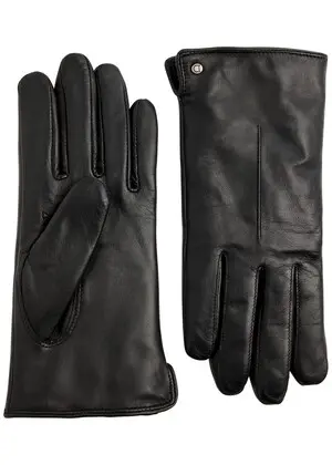 DENTS Maria Leather Gloves - Black