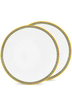 Dolce & Gabbana Carretto Siciliano-trim Plates - White