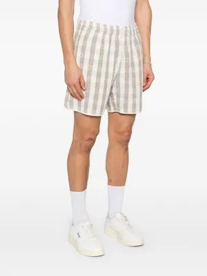 BLUE SKY INN Checked Bouclé Shorts