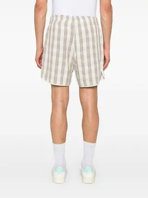 BLUE SKY INN Checked Bouclé Shorts