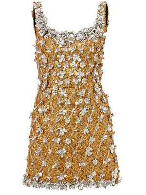 Carolina Herrera Embellished Mini Dress