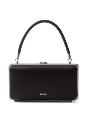 Prada Embroidered Satin Clutch