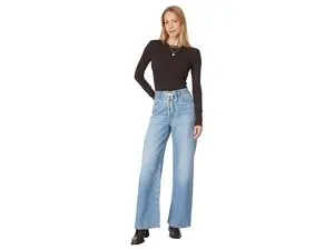 Madewell Modal Rib Long Sleeve Crew Neck - Brown