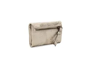 THE FRYE COMPANY Nora Knotted Small Wallet Wallet Handbags Cream Metallic - Bone