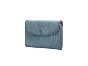 THE FRYE COMPANY Nora Knotted Small Wallet Wallet Handbags Cream Metallic Silver