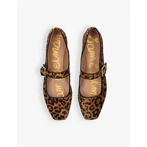 Sam Edelman Leopard-print Leather Ballet Flats - Tan Comb