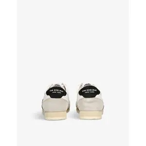 Sam Edelman Ivey Leather And Suede Low-top Trainers - White