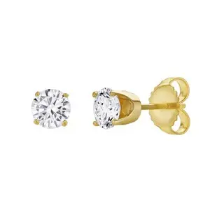LUVMYJEWELRY 0.75 Ct Tw Lab Grown Diamond Stud Earrings 14k Gold - 14k Yellow Gold