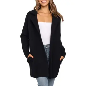 PETAL & PUP Lenore Longline Cardigan - Black