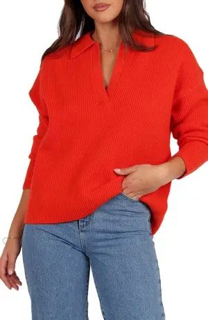 PETAL & PUP Zala Johnny Collar Sweater