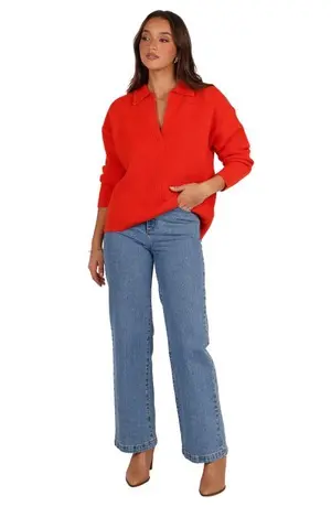 PETAL & PUP Zala Johnny Collar Sweater