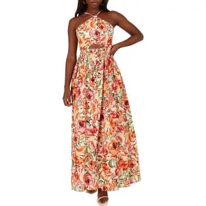 Floral Halter Neck Dresses
