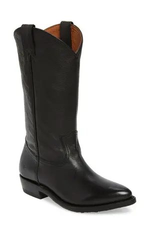 THE FRYE COMPANY Billy Pull-on Boots - Black Leather
